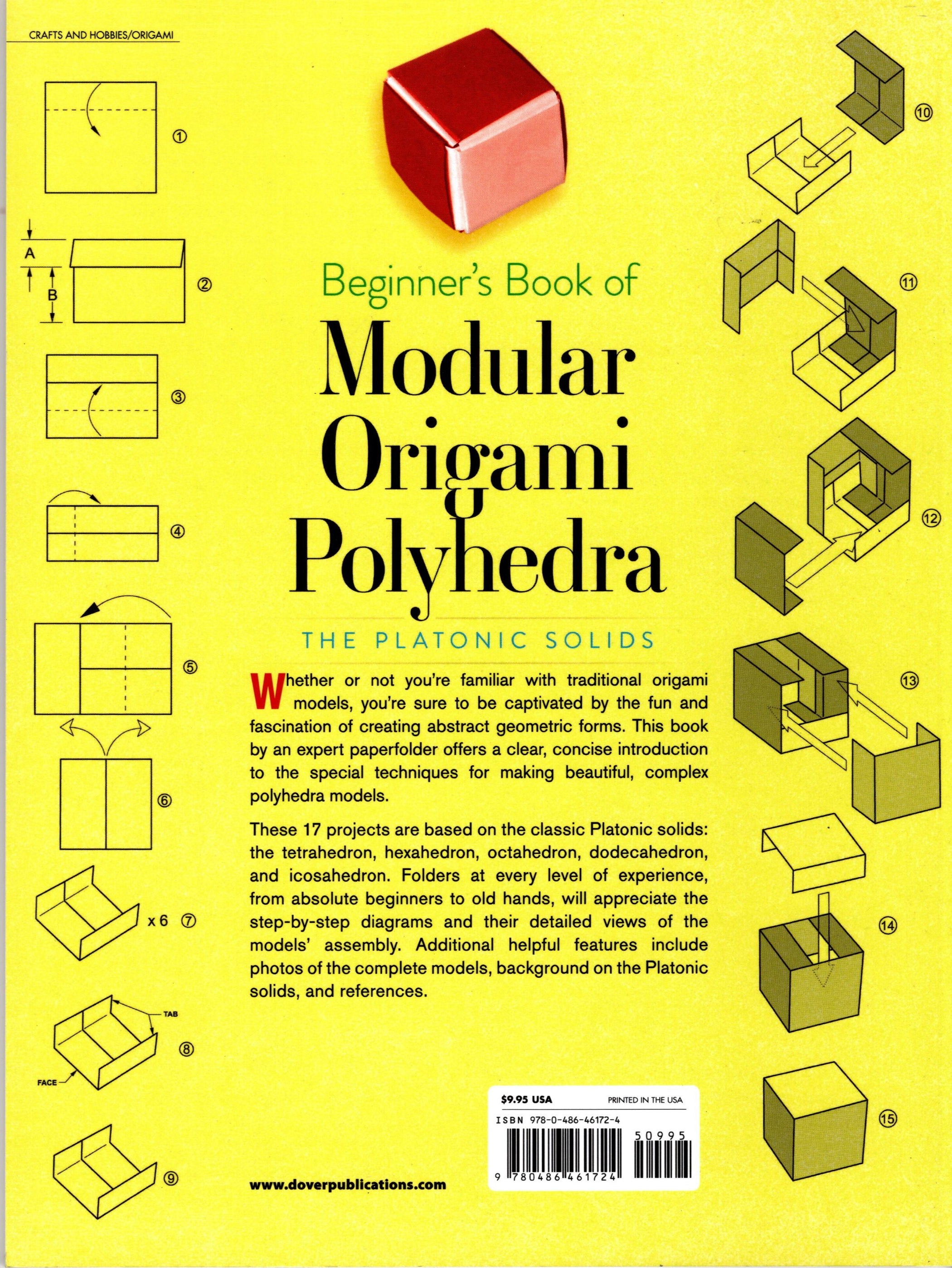 Beginners Book of Modular Origami Polyhedra: The Platonic Solids ...